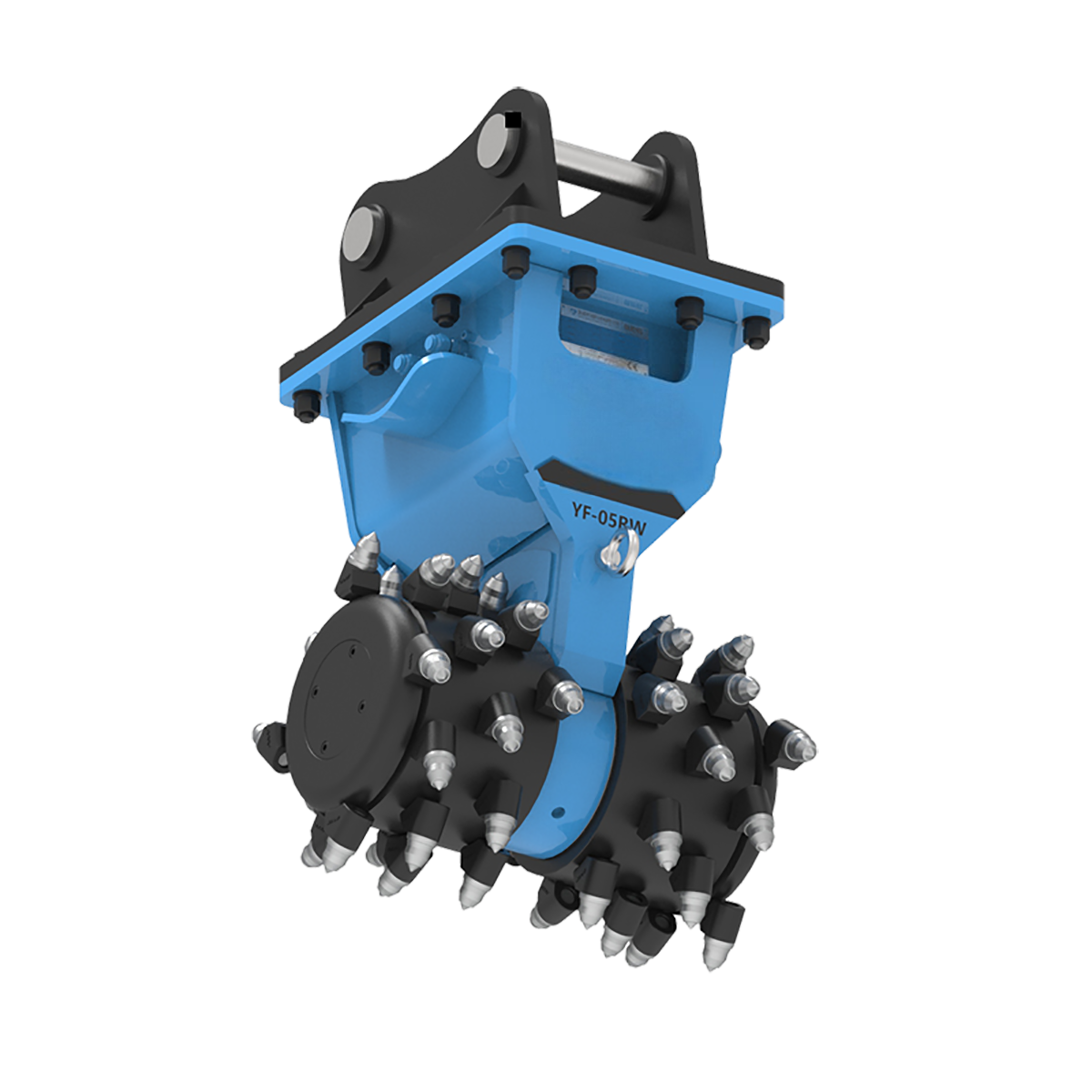 CE Approved Drum Cutter Attachment OEM Drum Cutter For Excavator 2.5 ...